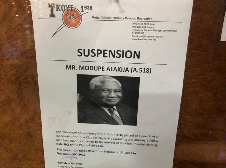 Ikoyi Club Suspends Alakija Over Alleged Assault, Abuse - JimiDisuDotCom